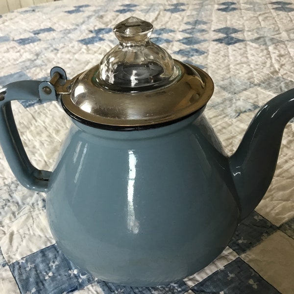 Enamel Tea Pot - Etsy