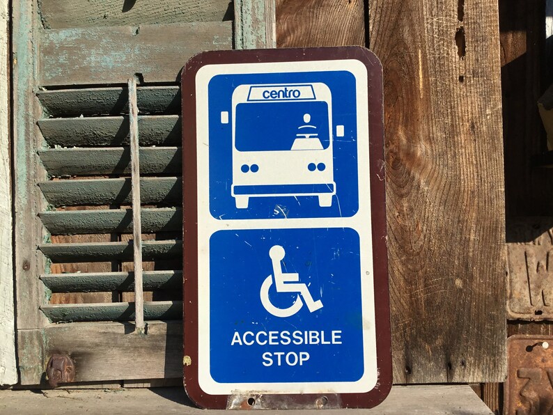 Heavy Metal Centro Bus Stop Sign Bus Sign Metal Sign - Etsy