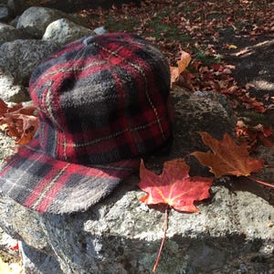 Vintage Mens Wool Hunting Hat With ‘elmer Fudd’ Flaps-gray Plaid - Etsy