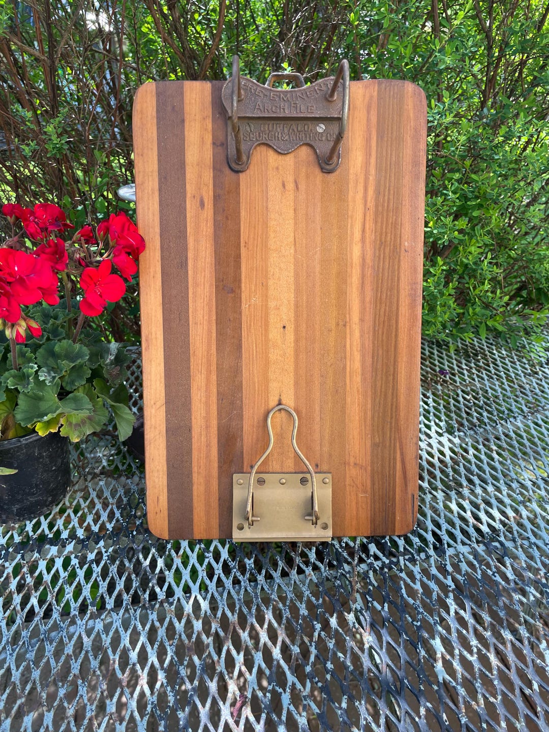 Vintage Clipboard Receipt Holder With Built in Hole Punch Buffalo ...