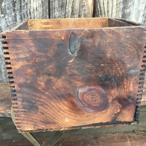 Primitive/antique/vintage Wooden Advertising Storage Box - Etsy