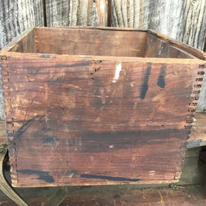 Primitive/antique/vintage Wooden Advertising Storage Box - Etsy