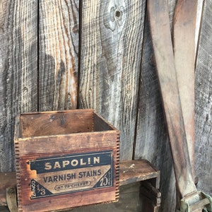 Primitive/antique/vintage Wooden Advertising Storage Box - Etsy