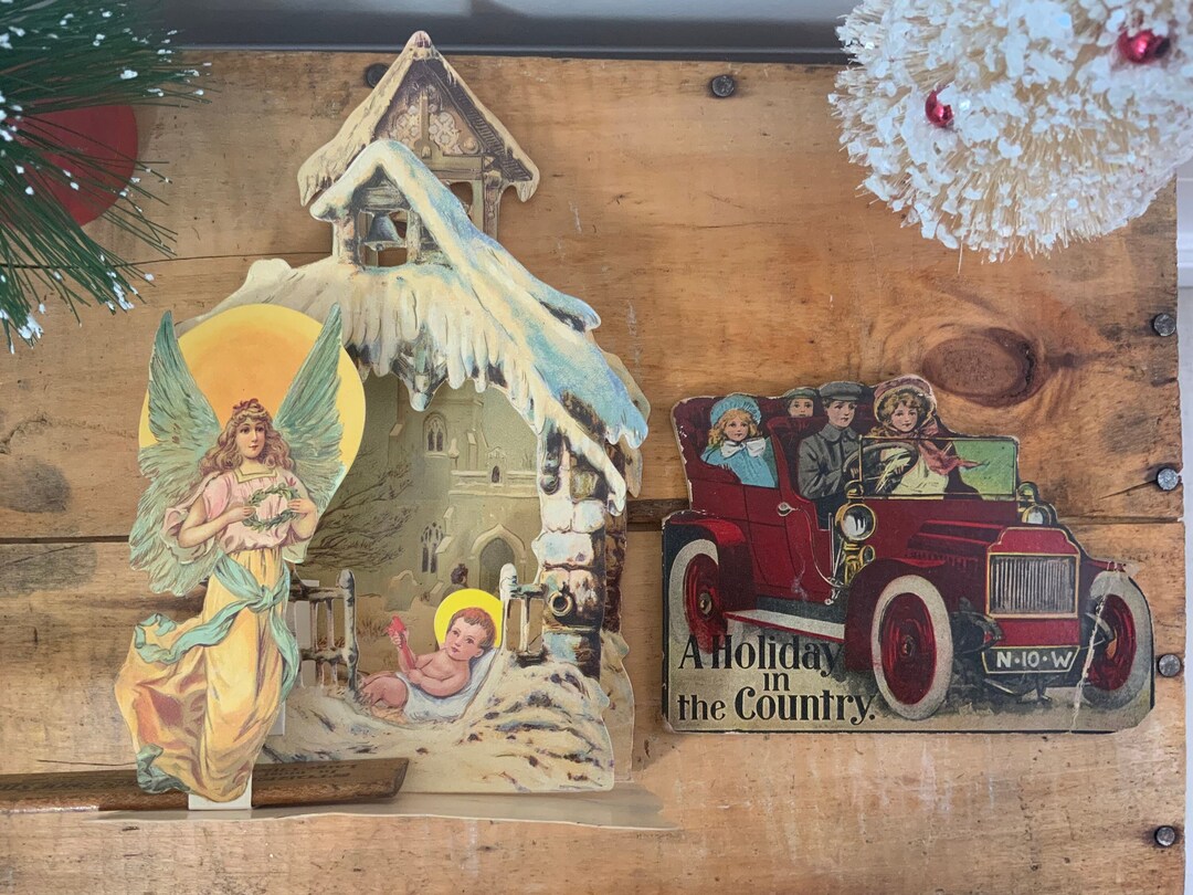 Vintage Holiday Book Vintage 3D Card Vintage Christmas - Etsy