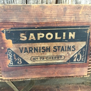 Primitive/antique/vintage Wooden Advertising Storage Box - Etsy