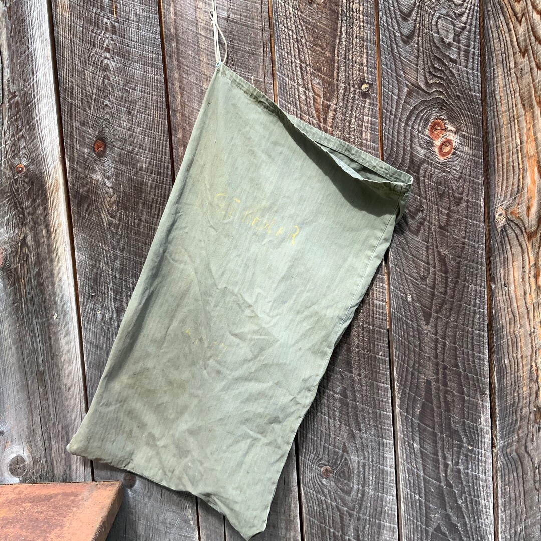 WW2 Old Herringbone Twill Laundry Bag GI Named With Trench Art - Etsy