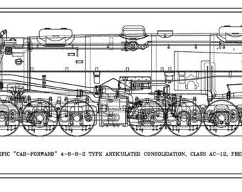 Locomotive drawing | Etsy
