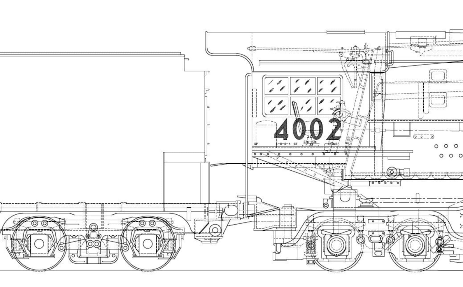 Union Pacific "big Boy" Locomotive & Tender Poster - 3 Views - Etsy