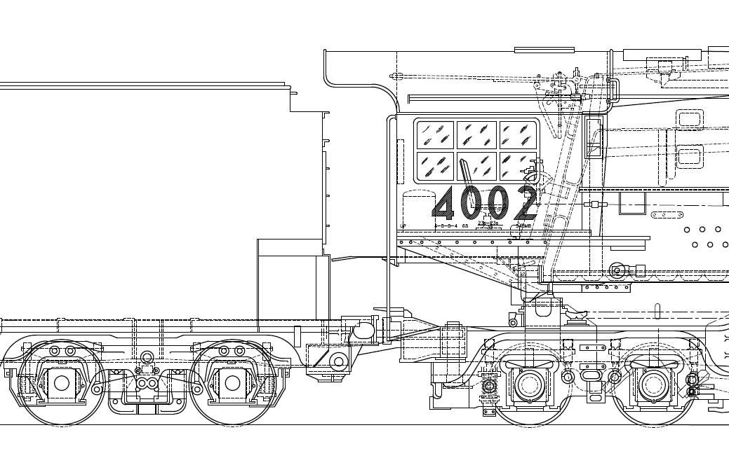 Union Pacific "big Boy" Locomotive & Tender Poster - 3 Views - Etsy
