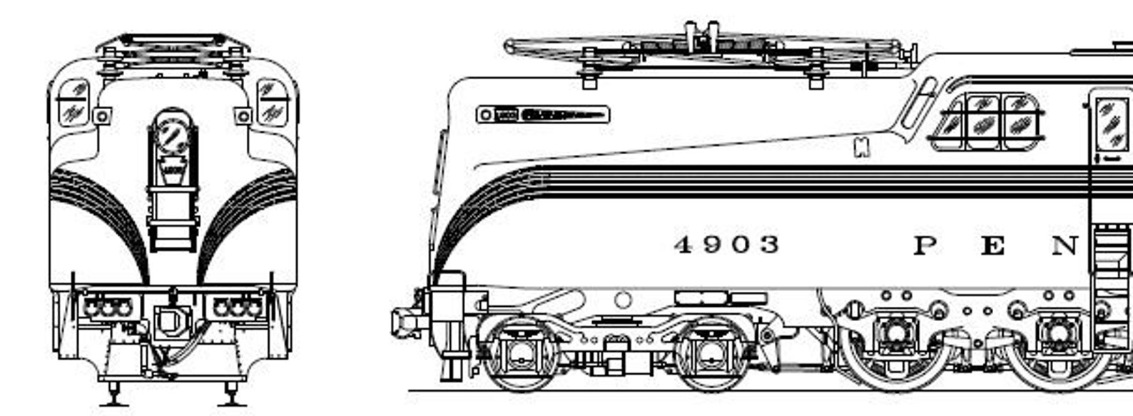 Pennsylvania Class GG-1 2-C+C-2 (4-6-6-4) Electric Locomotive Poster ...