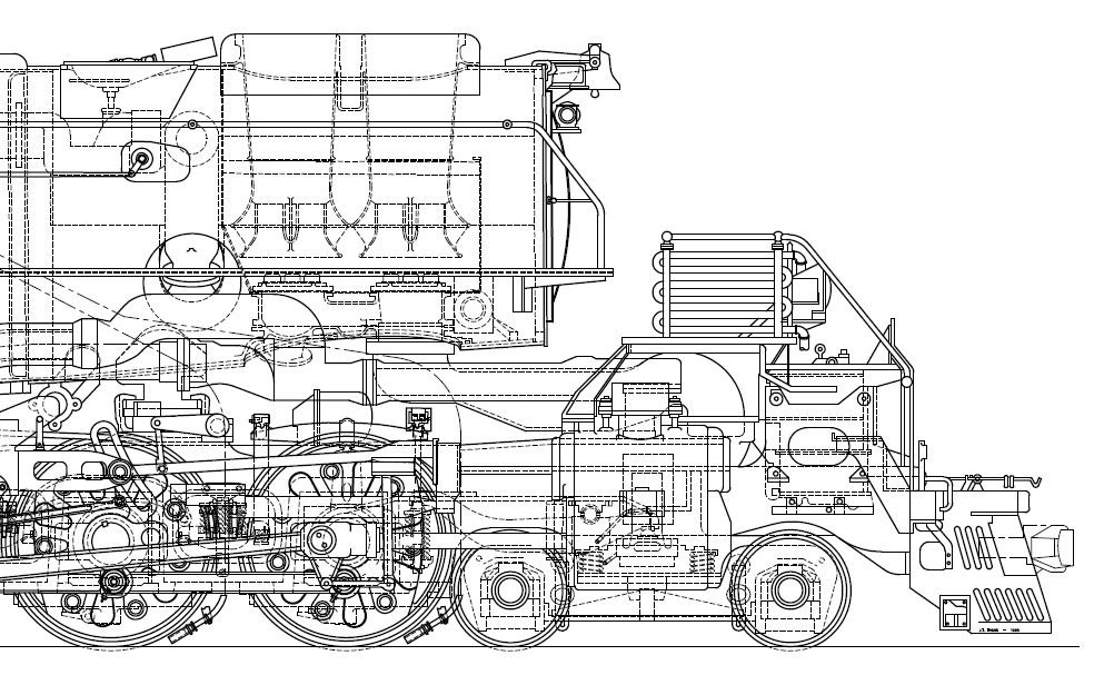 Union Pacific "big Boy" Locomotive & Tender Poster - 3 Views - Etsy