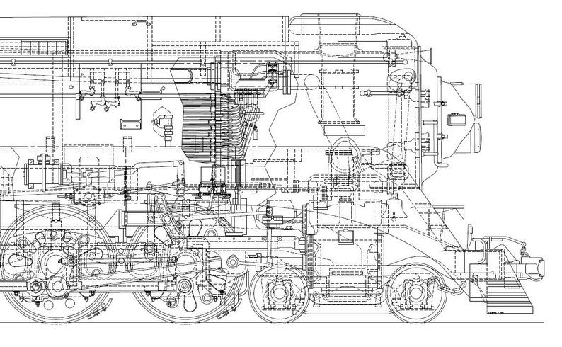 Southern Pacific "daylight Express" Class GS-4 4-8-4 Steam Locomotive ...