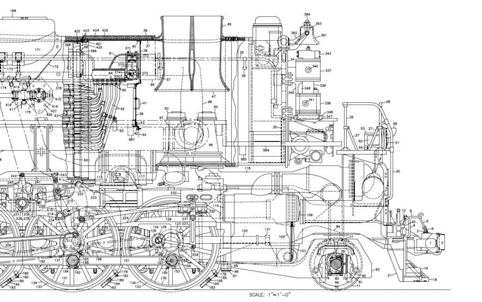 Chesapeake & Ohio "allegheny #1601" 2-6-6-6 Steam Locomotive/tender ...