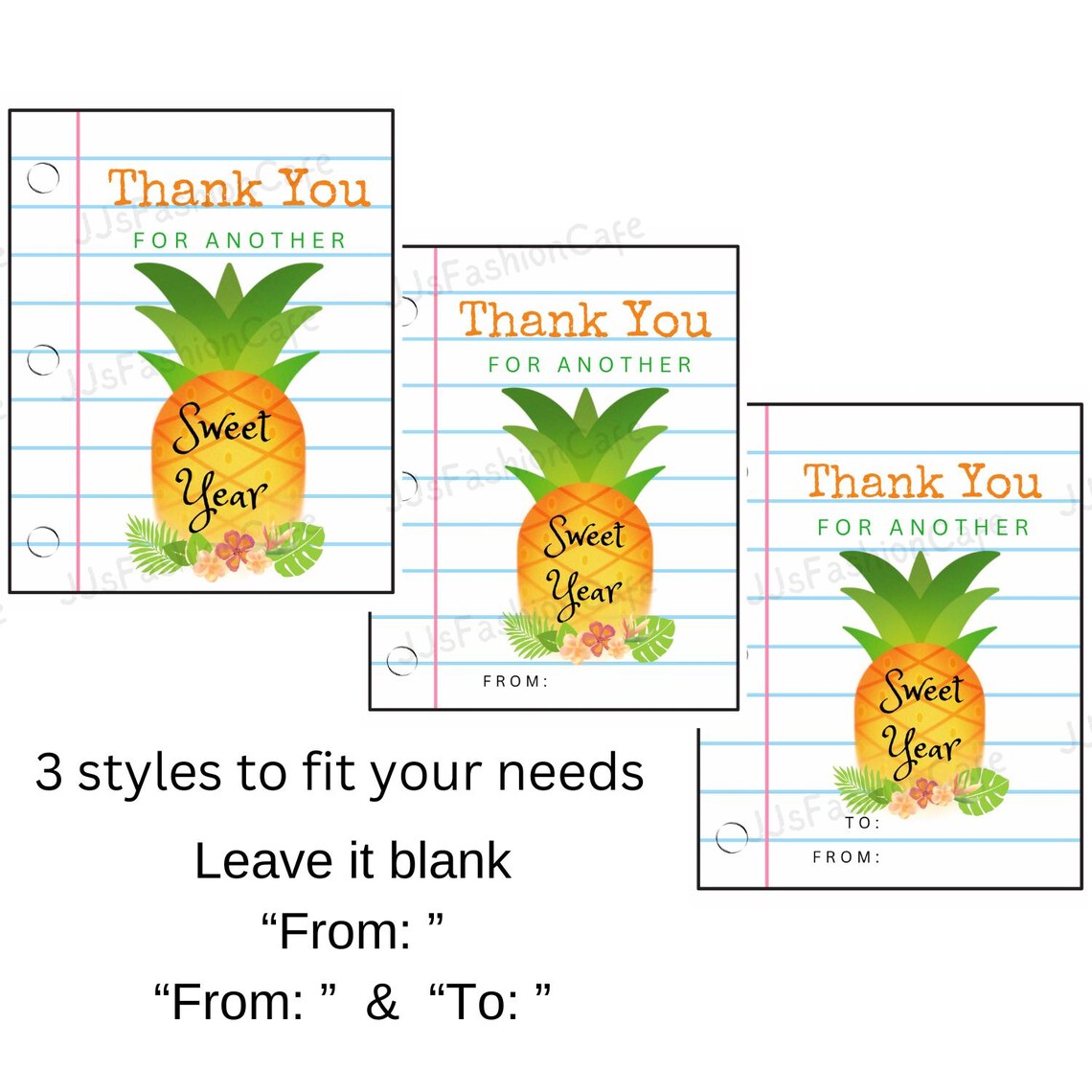 Printable Gift Favor Tag Teacher Appreciation Pineapple Summer Vacation ...