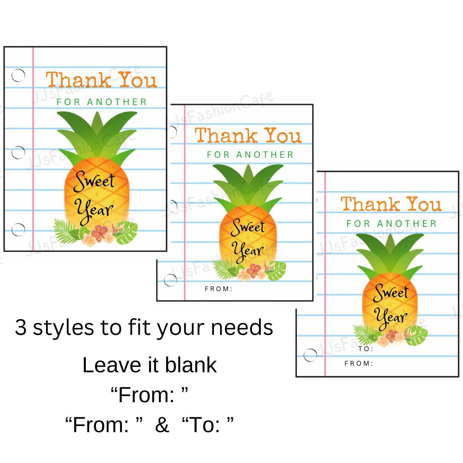 Printable Gift Favor Tag Teacher Appreciation Pineapple Summer Vacation ...