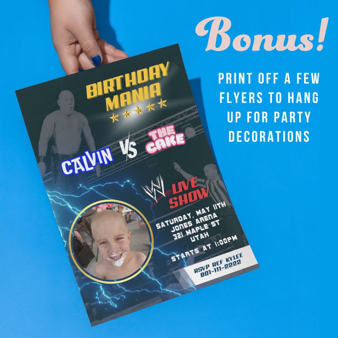 Birthday Mania Invitation | Digital Download | Editable Template ...
