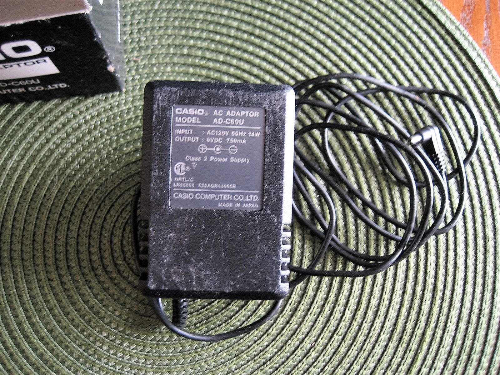 CASIO Ac Power Supply Charger Adapter Model Ad-c6ou Output 6 Vdc - Etsy