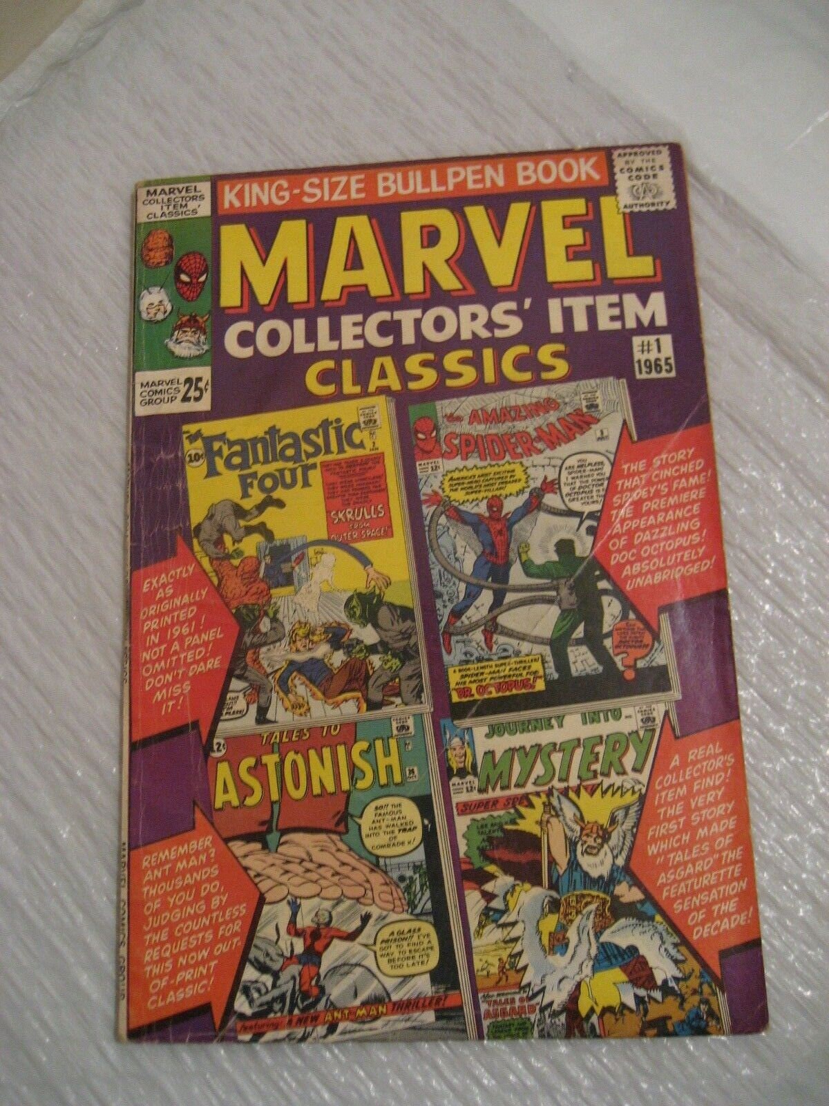 Marvel Collectors Item Classics Vol 1 1 F-vf Condition 1965 - Etsy