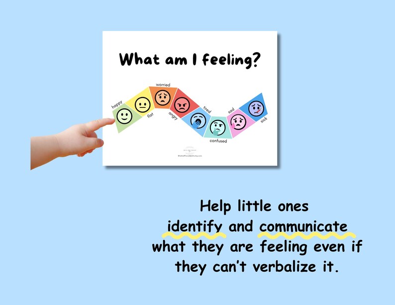 Feelings Chart Printable: Visual Emotion Chart for Autism & ADHD (PDF ...