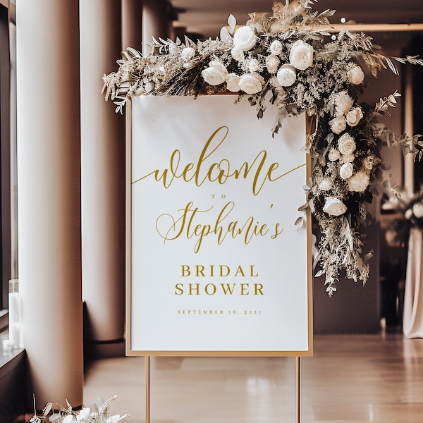 Bridal Shower Mirror Welcome Sign - Etsy