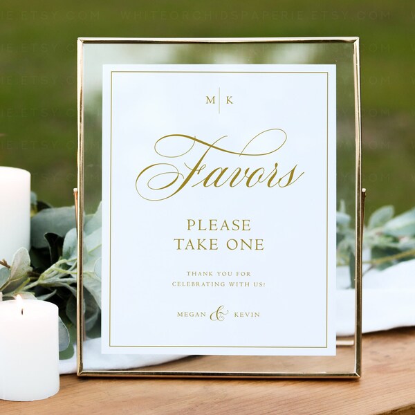 Wedding Favor Sign - Etsy