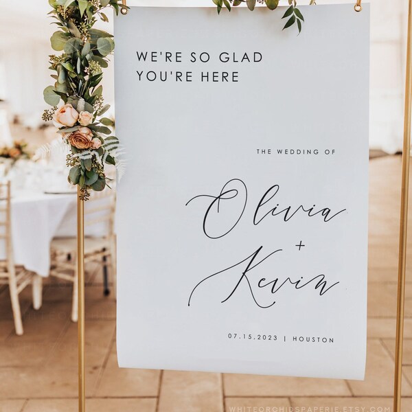 Printed Welcome Wedding Sign - Etsy