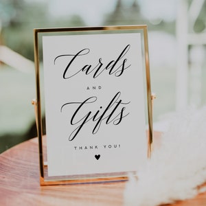 Cards and Gifts Sign for Wedding Wedding Cards and Gift Sign | Etsy