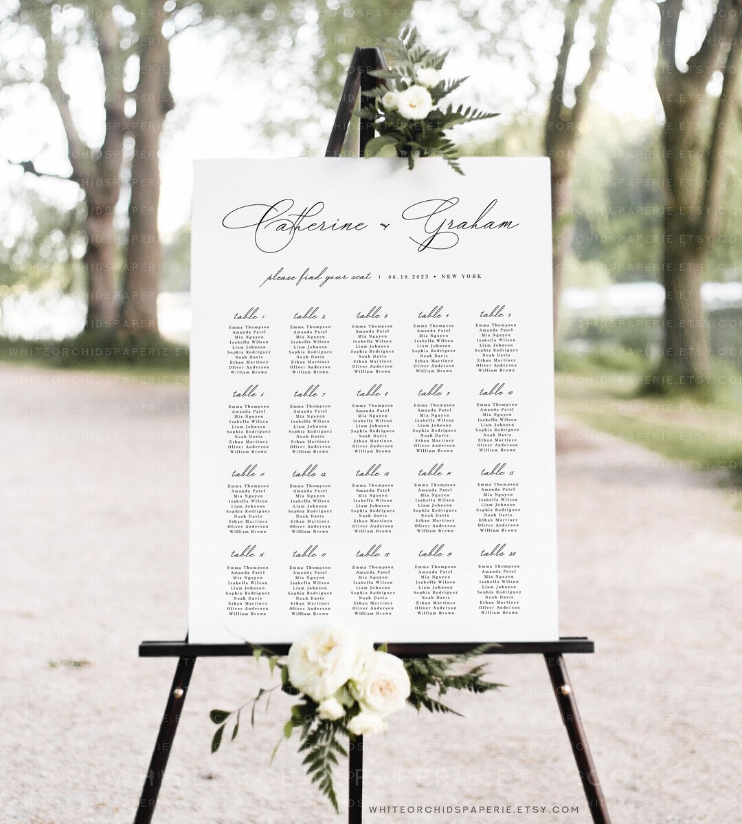 Script Seating Chart Seating Chart Sign Wedding Seating - Etsy