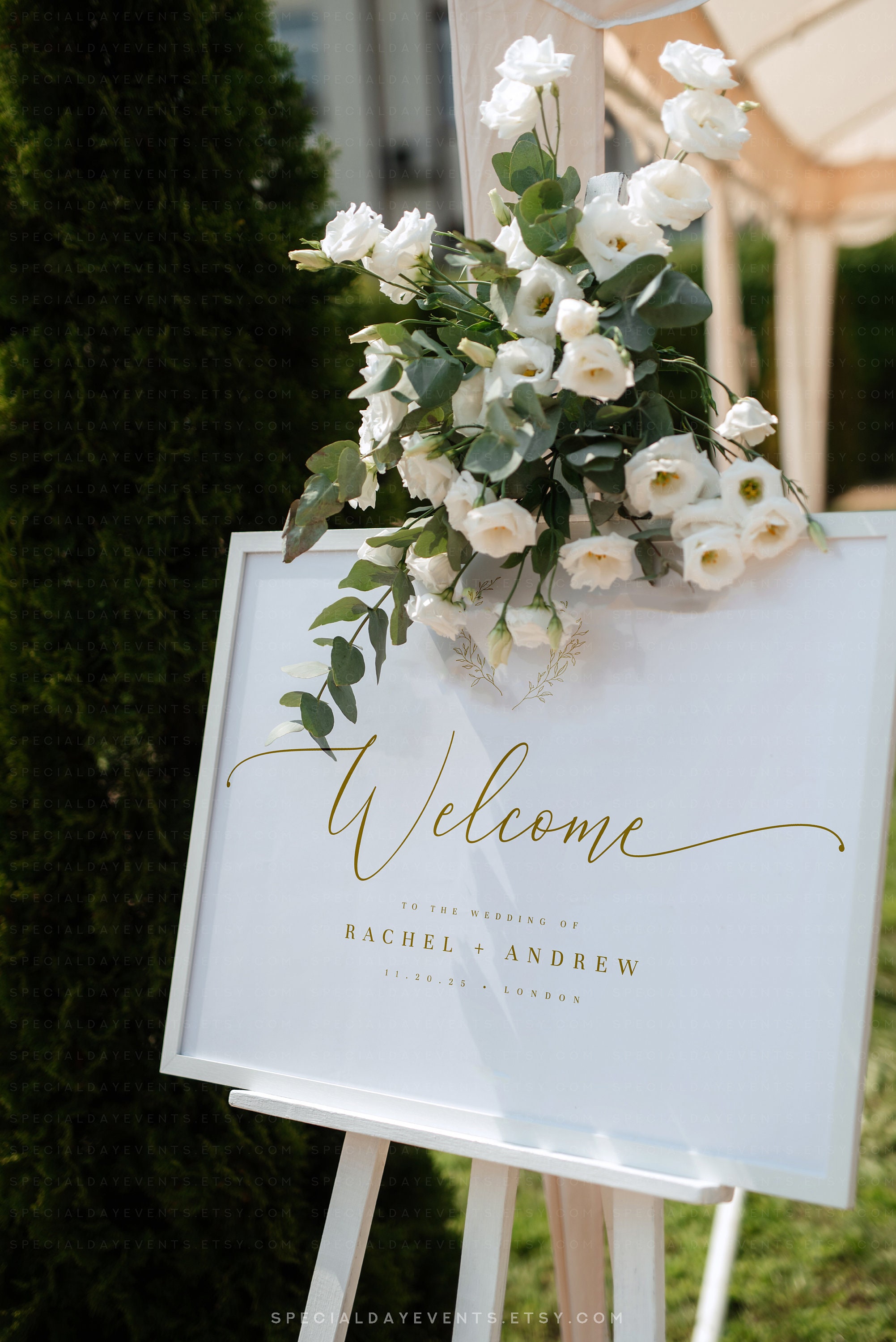 Gold Welcome Sign Wedding Welcome Sign Welcome Wedding Sign - Etsy