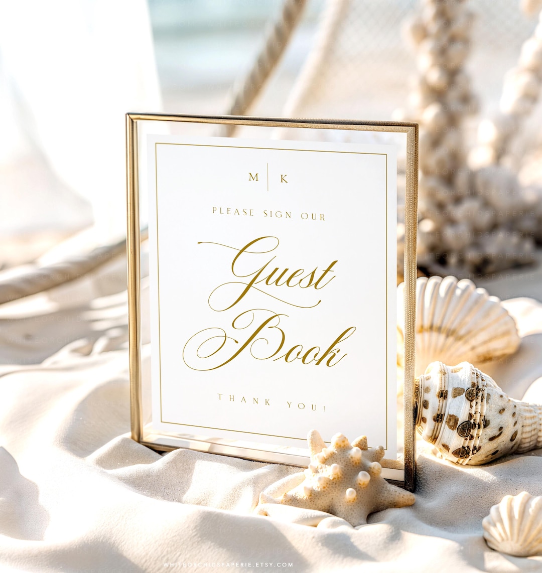 Classic Guest Book Sign, Please Sign Our Guest Book, Guest Book Sign ...