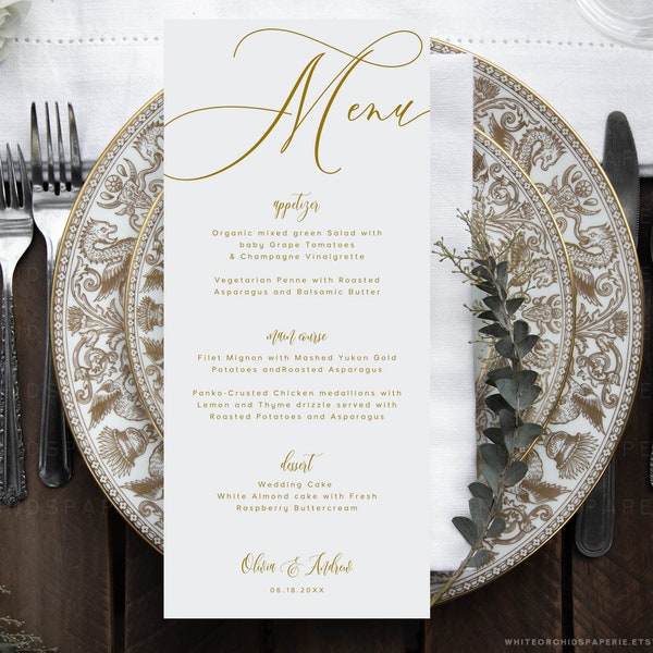 Menu Template - Etsy