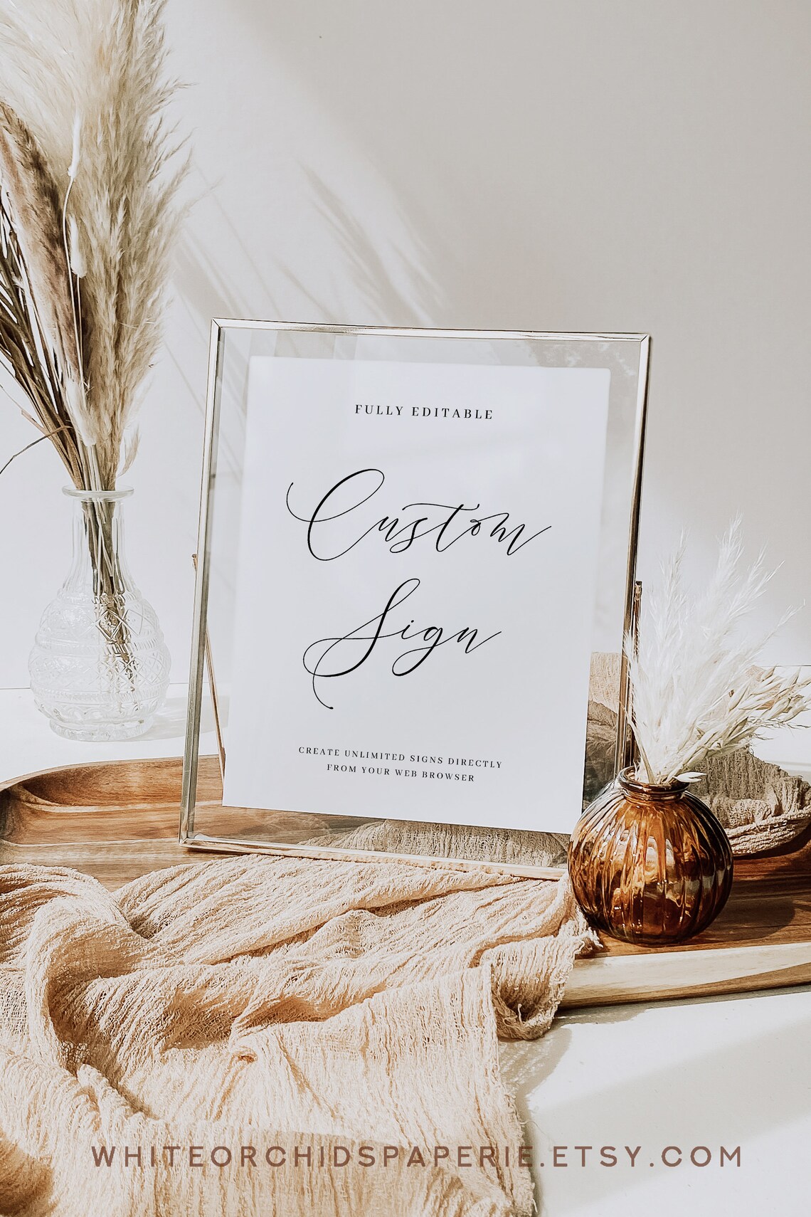 Wedding Sign Template, Wedding Sign Printable, Custom Wedding Sign ...