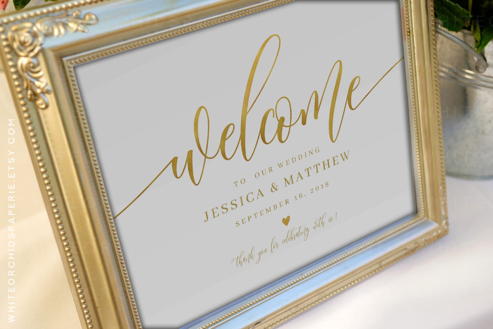 Script Welcome Sign Wedding Welcome Sign Welcome Sign | Etsy