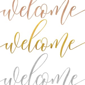 Script Welcome Sign, Wedding Welcome Sign, Welcome Sign Wedding ...