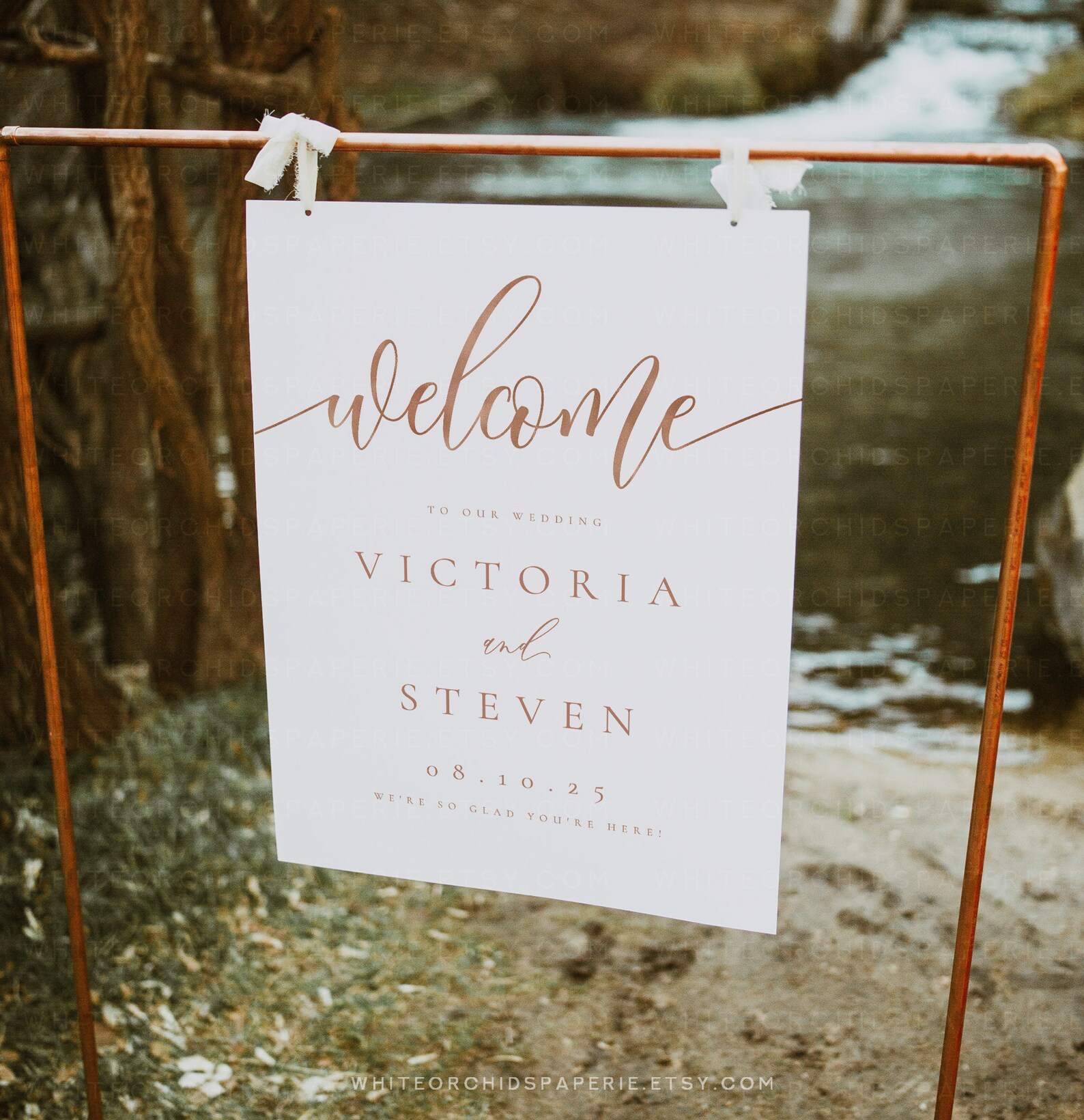 Gold Welcome Sign Welcome Wedding Sign Wedding Welcome Sign - Etsy