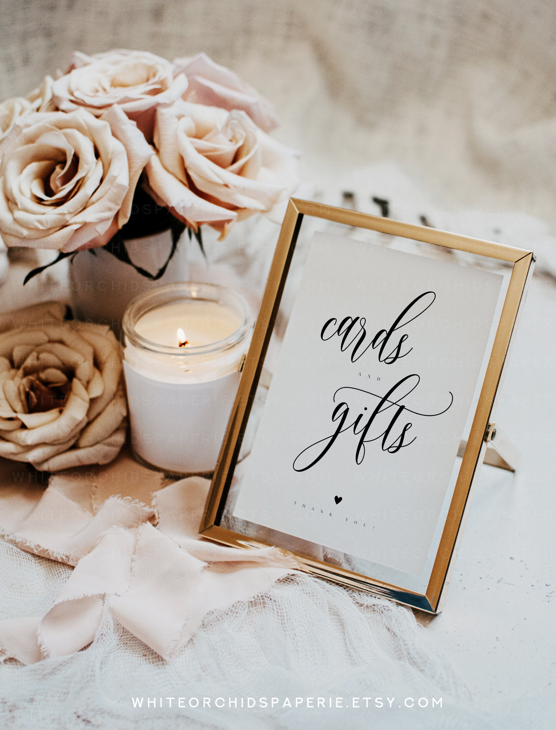 Calligraphy Cards and Gifts Sign Wedding Cards and Gift Sign - Etsy