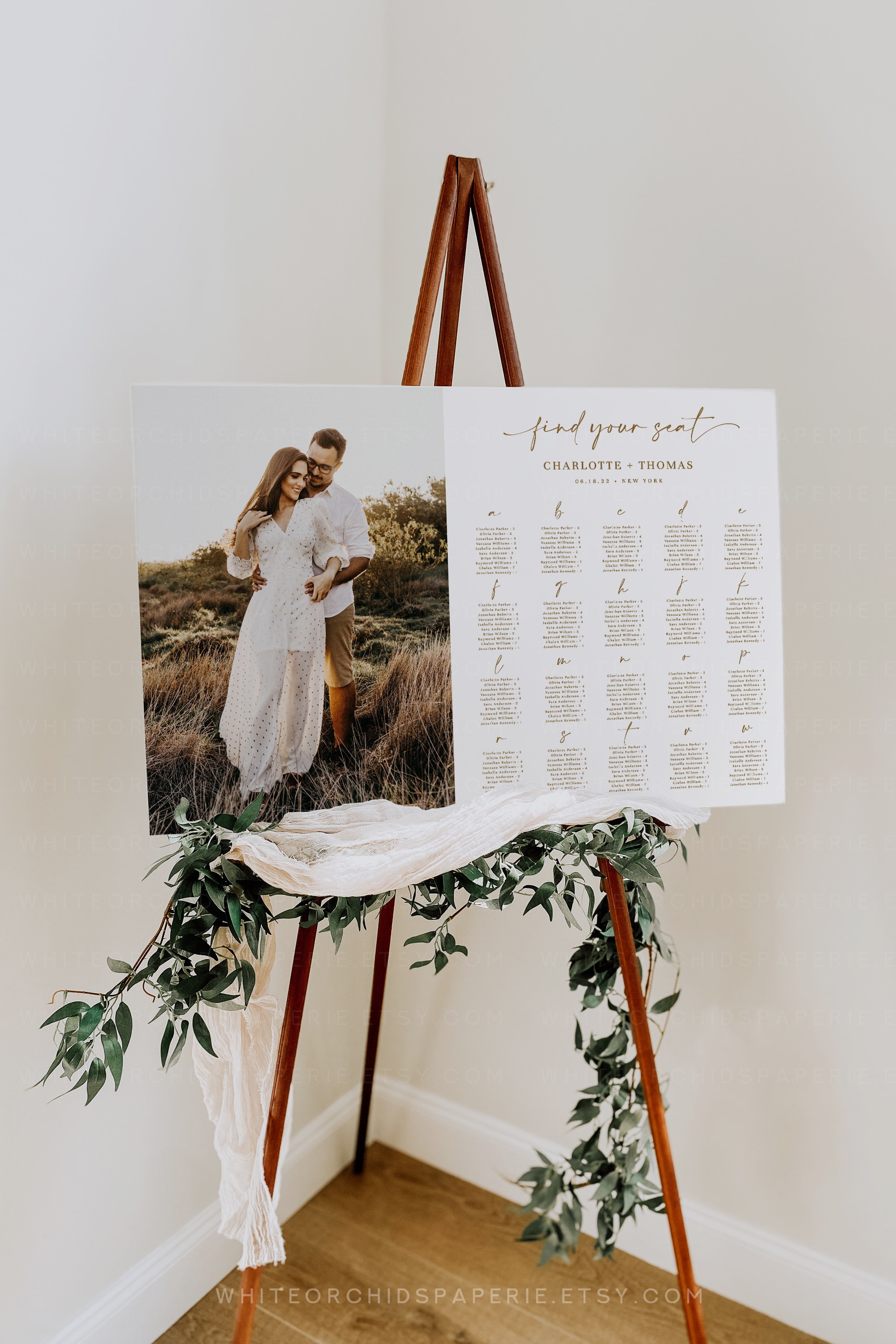 Photo Seating Chart Seating Chart Template Seating Chart - Etsy