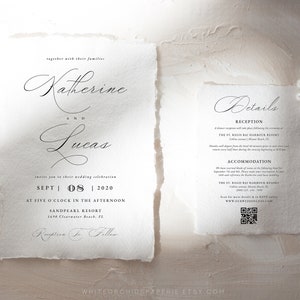 Script Wedding Invitation Wedding Invitation Template - Etsy