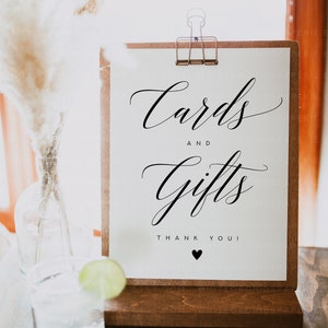 Cards and Gifts Sign for Wedding Wedding Cards and Gift Sign | Etsy