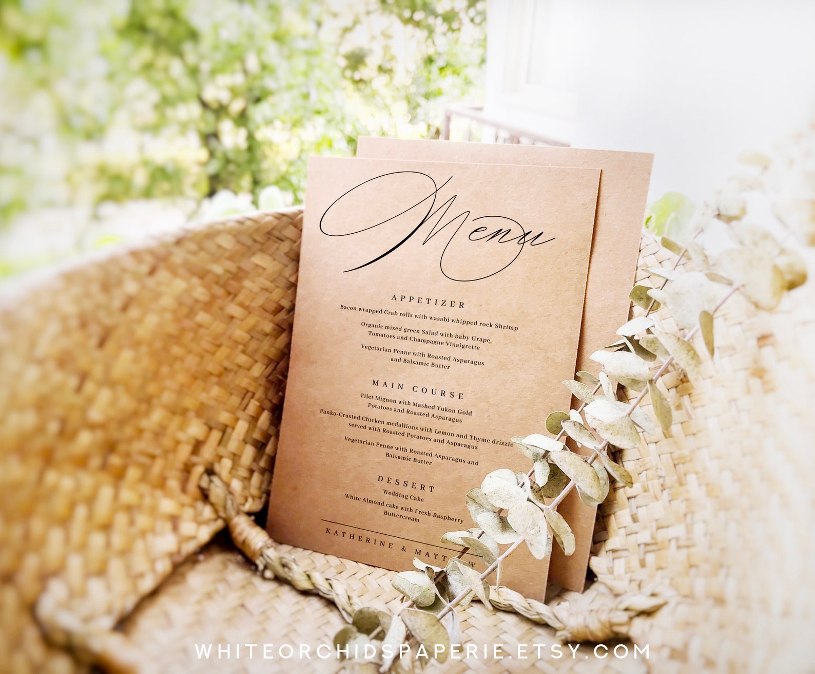 Script Menu Template Gold Menu. Menu Template Menu Wedding - Etsy