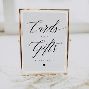 Cards and Gifts Sign for Wedding Wedding Cards and Gift Sign | Etsy