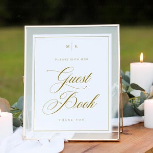 Classic Guest Book Sign, Please Sign Our Guest Book, Guest Book Sign ...