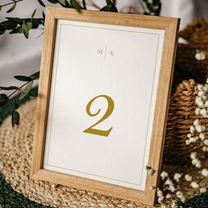 Classic Table Numbers Gold Table Numbers Table Numbers - Etsy