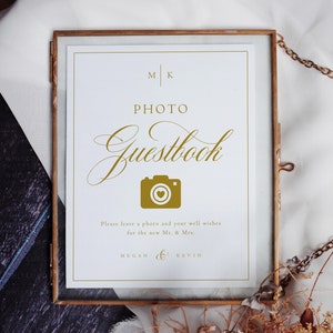 Classic Photo Guest Book Sign Guest Book Sign Photo Guest - Etsy