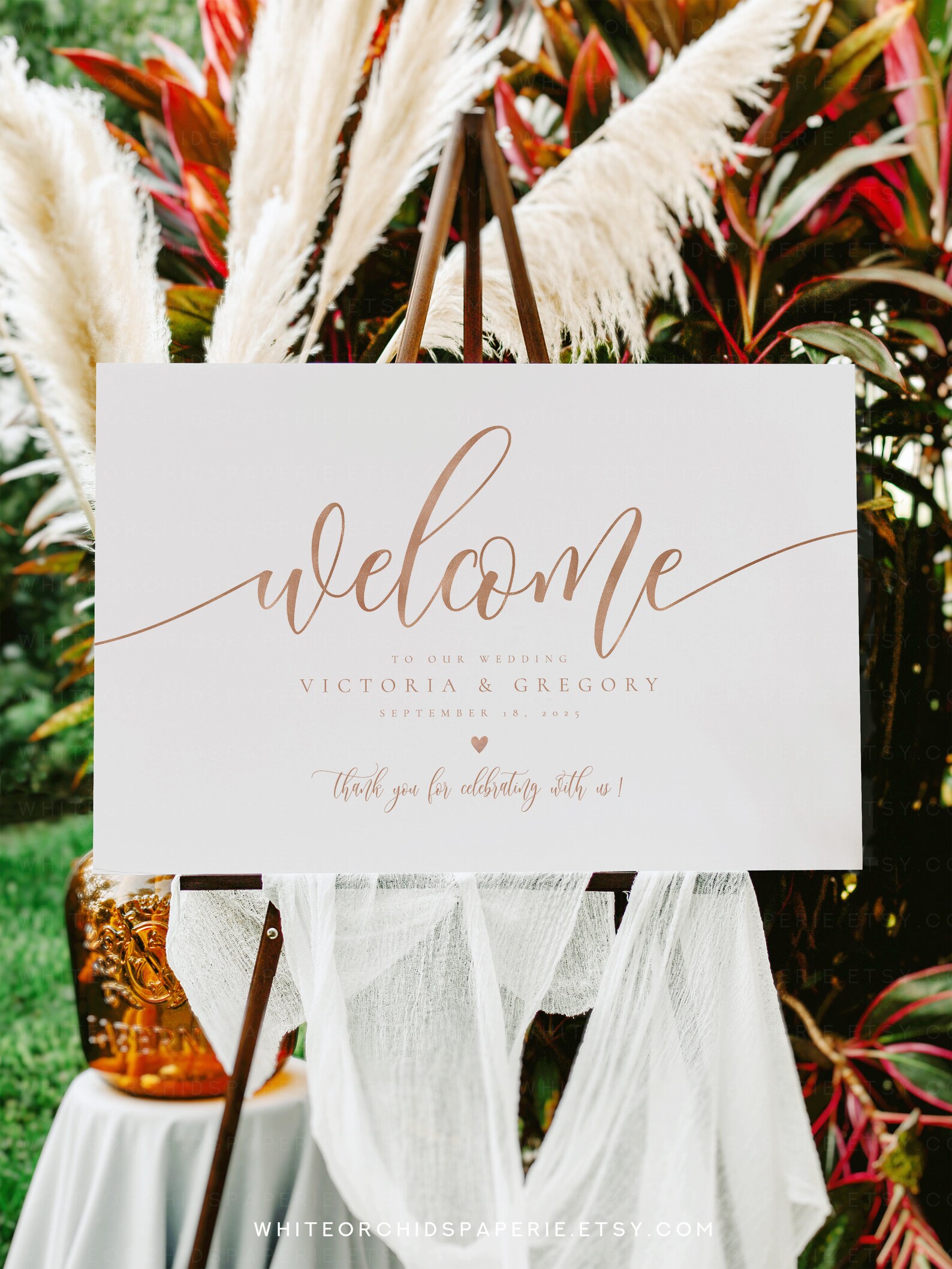 Script Welcome Sign Wedding Welcome Sign Welcome Sign - Etsy