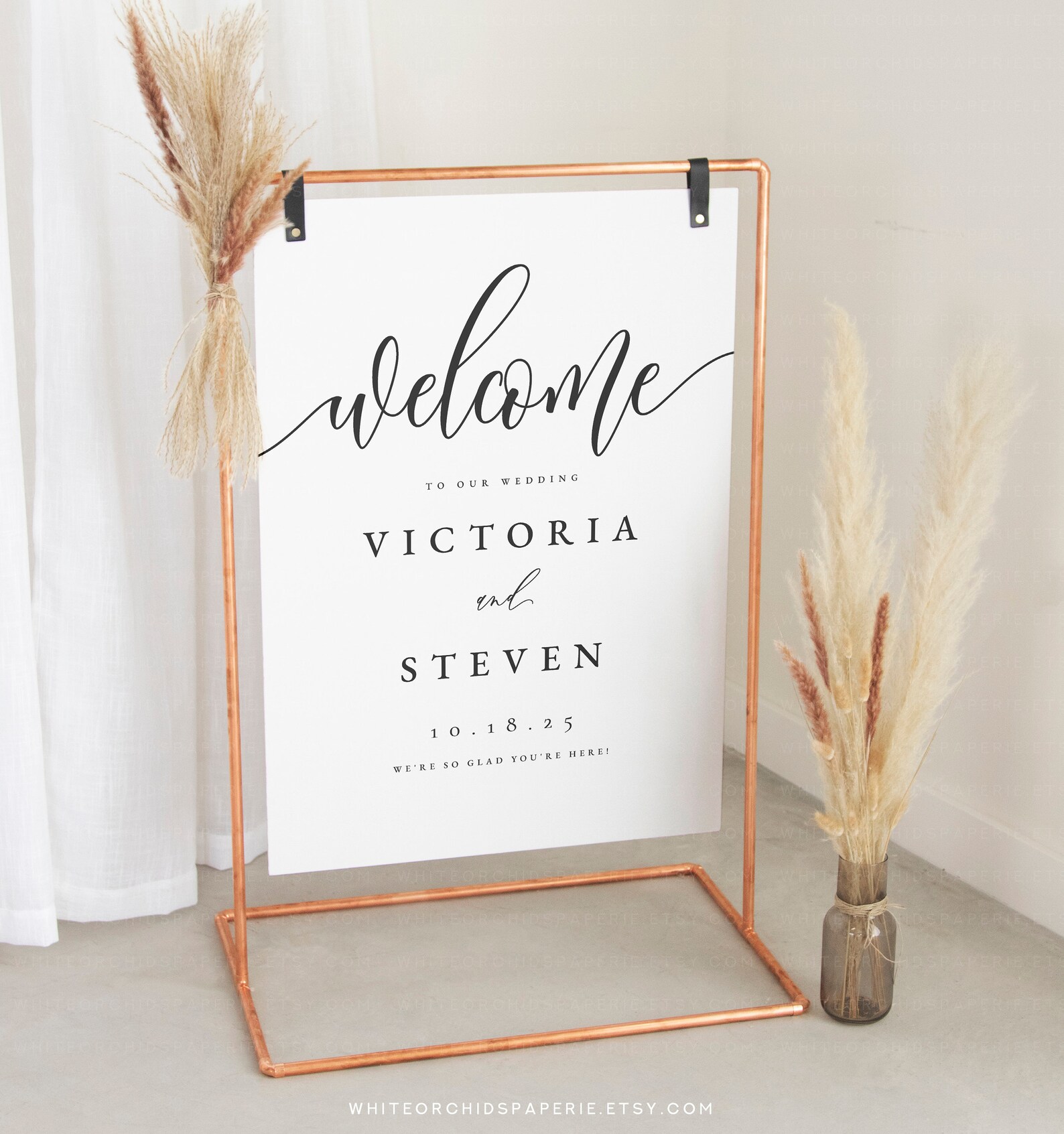 Gold Welcome Sign Welcome Wedding Sign Wedding Welcome Sign - Etsy