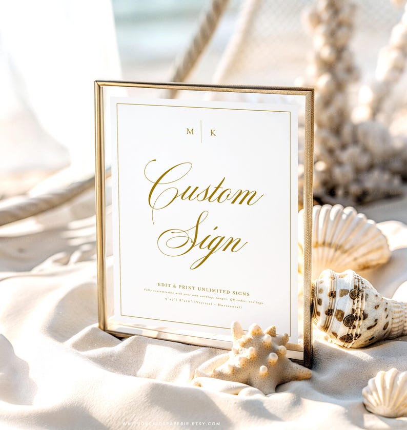 Classic Custom Sign, Custom Wedding Sign, Custom Sign, Wedding Signage ...