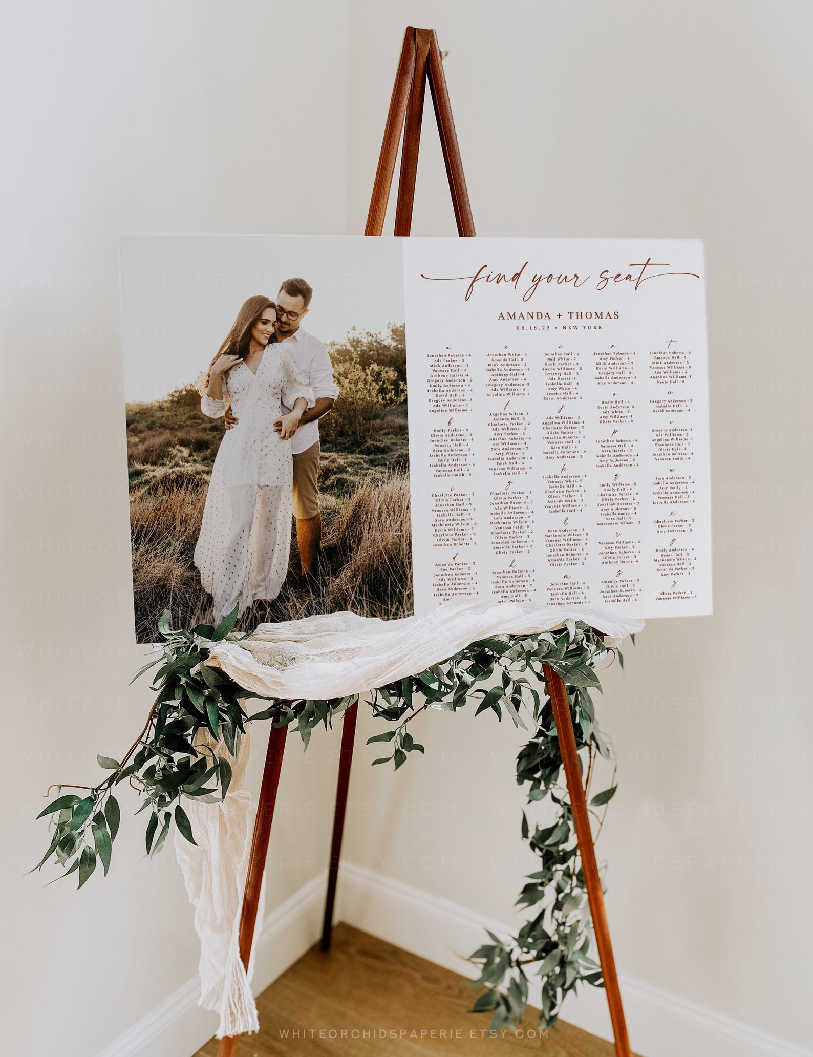 Photo Seating Chart Seating Chart Template Seating Chart - Etsy