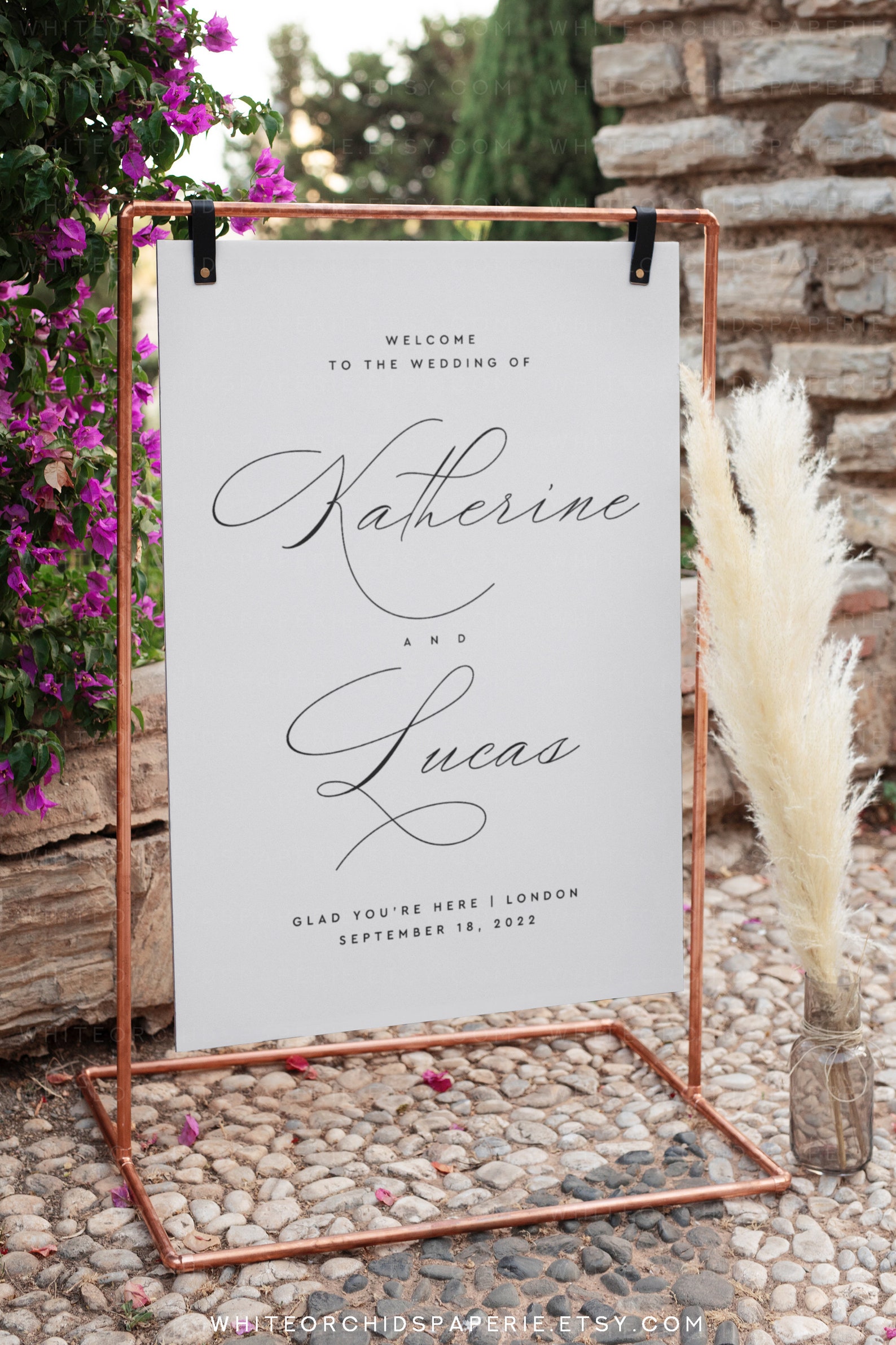 Welcome Wedding Sign Script Welcome Sign Welcome Sign - Etsy