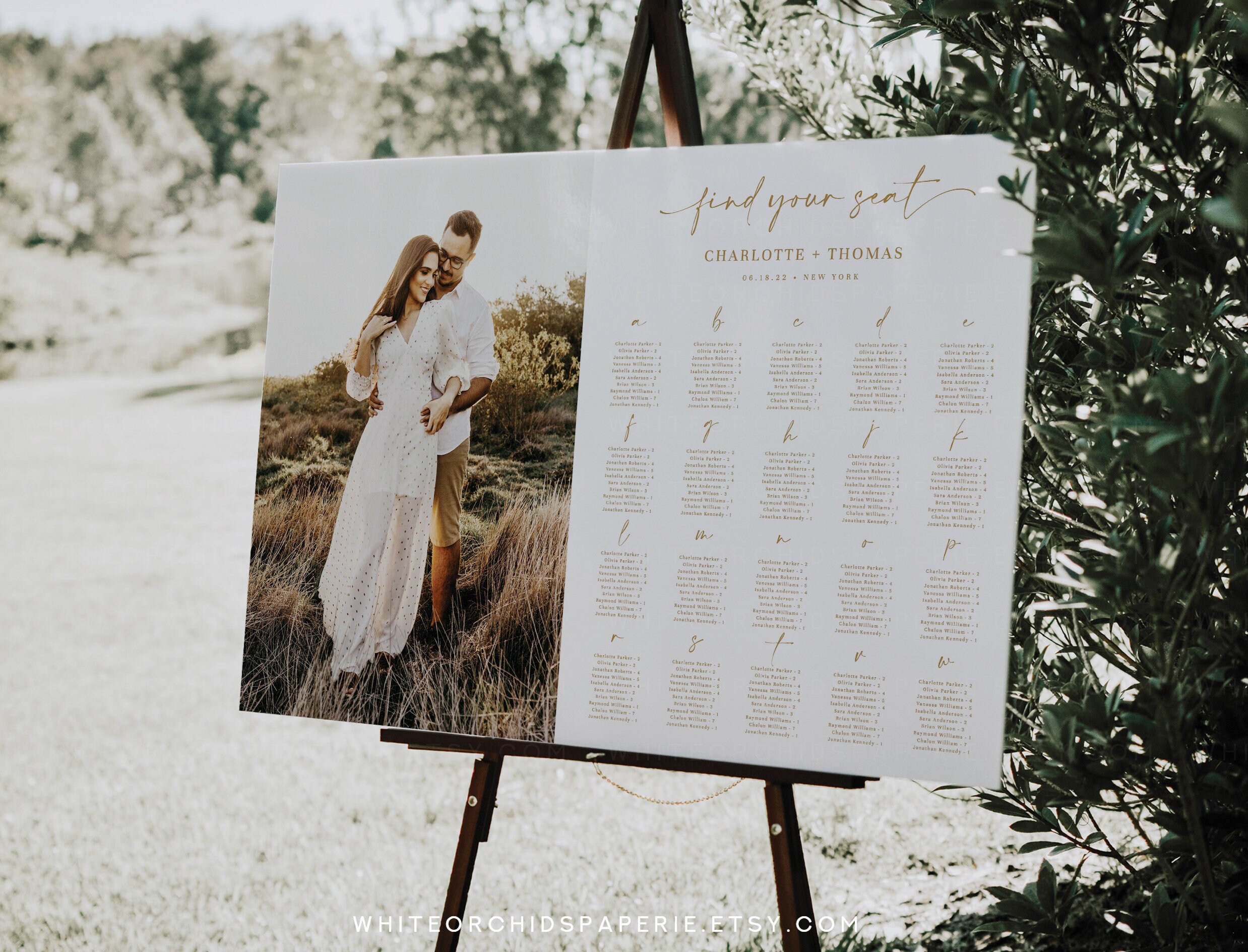 Photo Seating Chart Seating Chart Template Seating Chart - Etsy